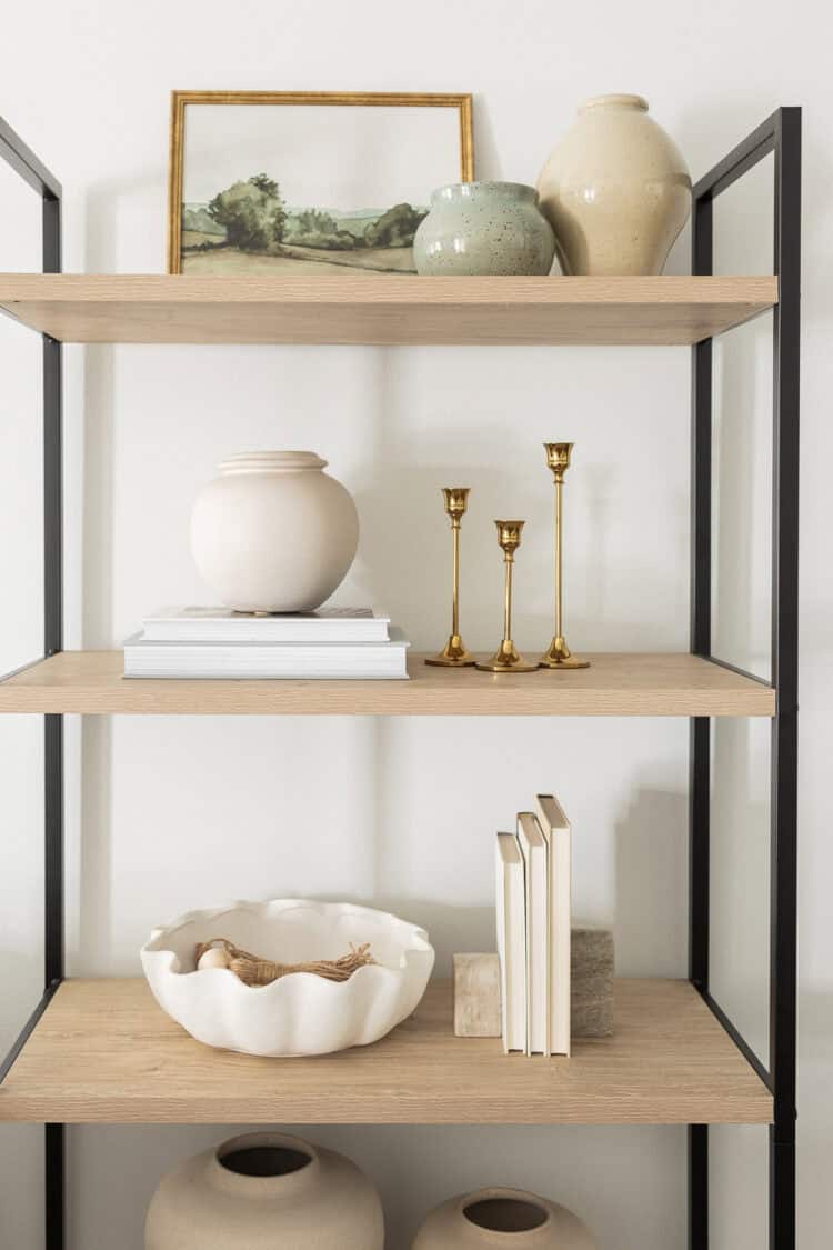 5 Tips for Styling Shelves + Shelf Decor Favorites - Kelsey Kooima