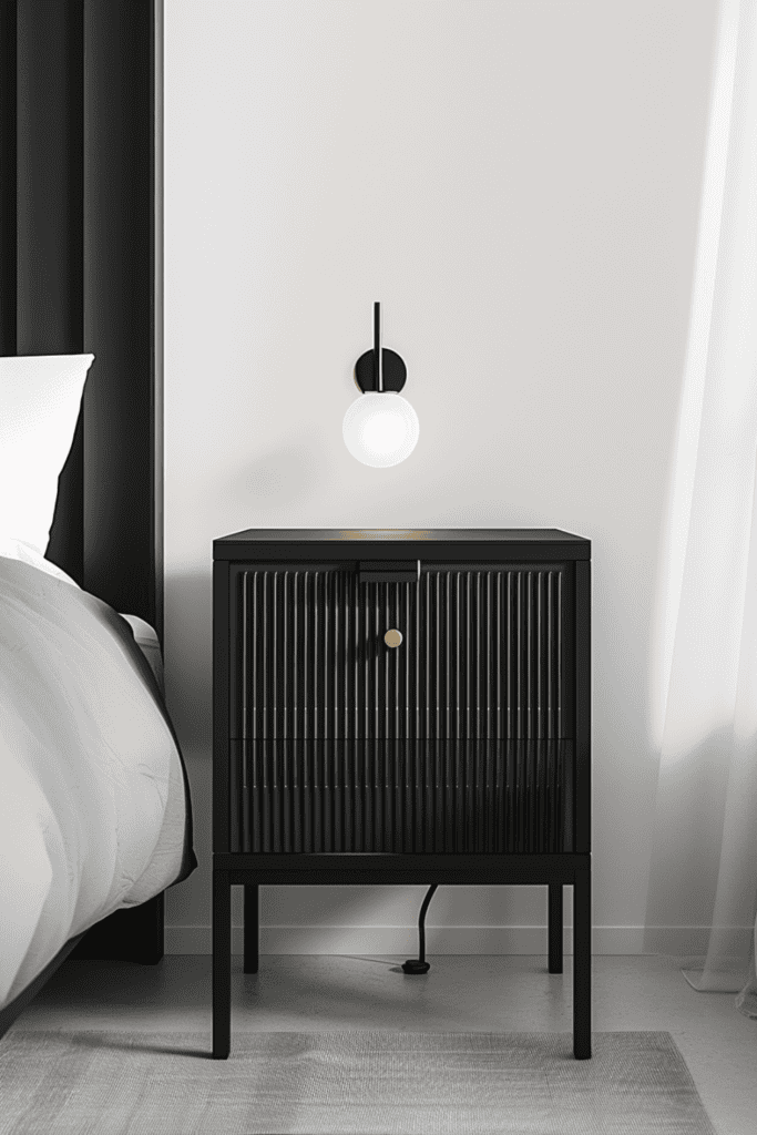 5 Minimalist Black Nightstand Ideas You'll Love - Kelsey Kooima