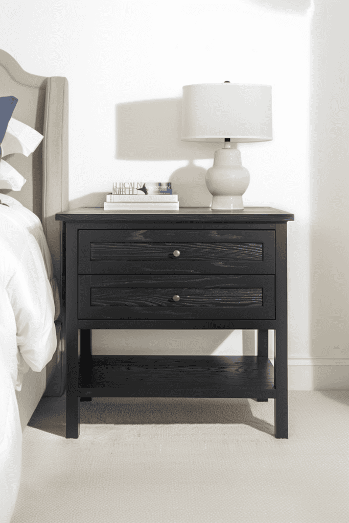 5 Minimalist Black Nightstand Ideas You'll Love - Kelsey Kooima