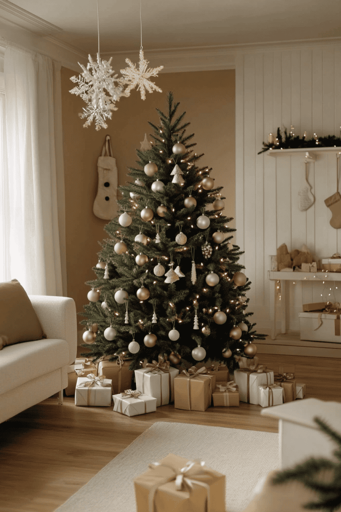 21 Stunning Neutral Christmas Tree Decor Ideas You’ll Want to Copy ...